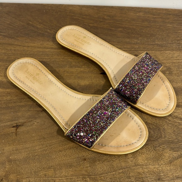 kate spade | Shoes | Kate Spade Glitter Slides | Poshmark
